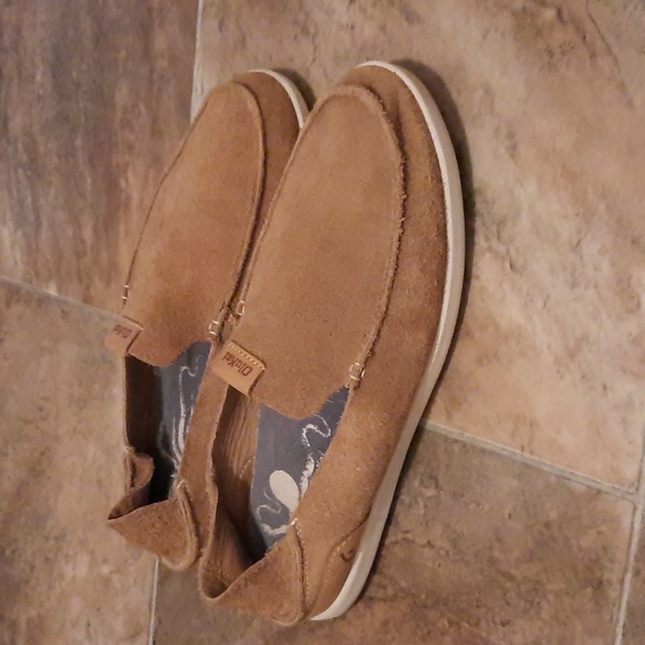 OluKai | Shoes | Olukai Nalukai Kala Mens Tan Suede Leather Slip On ...